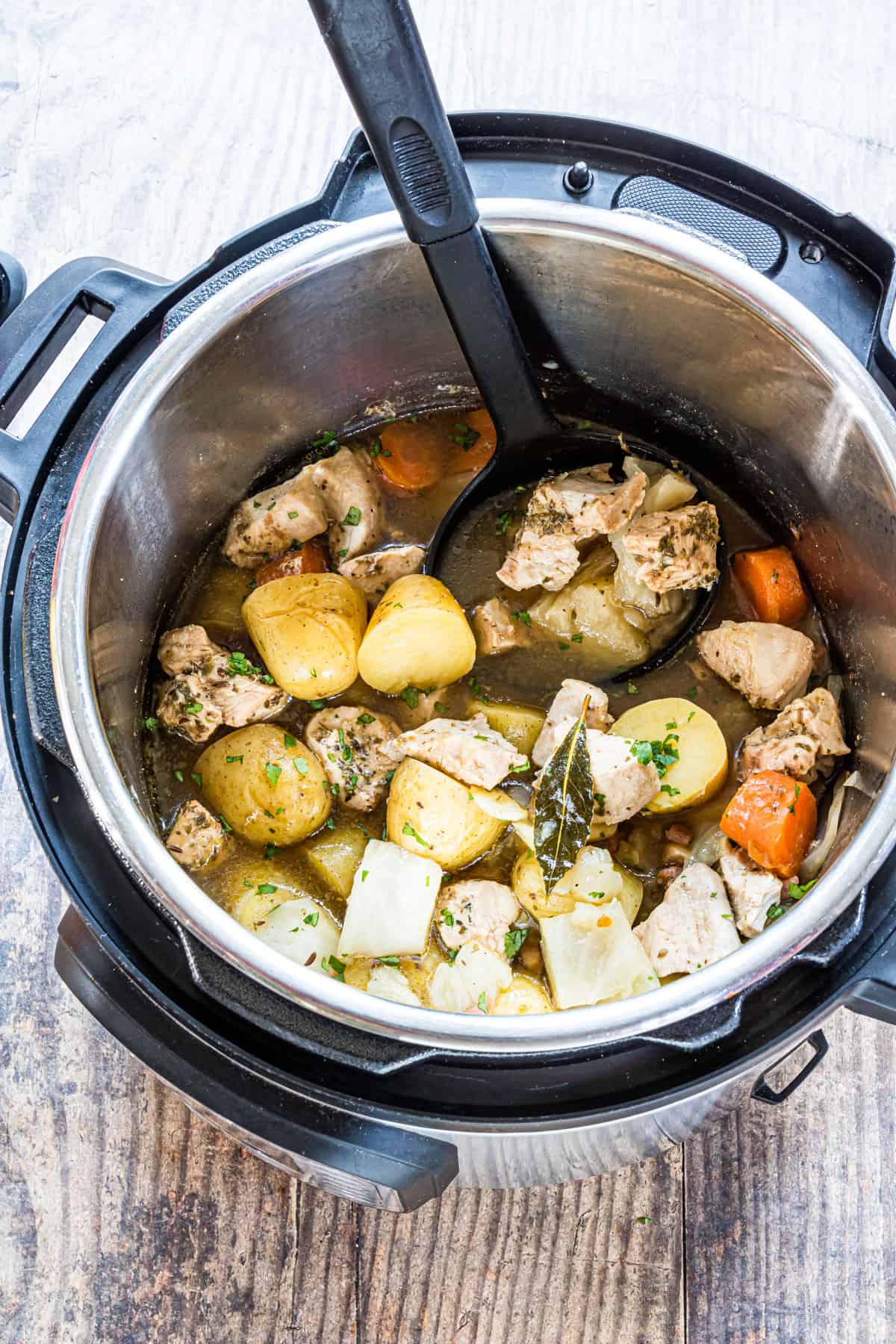 Dump and Start Instant Pot Irish Chicken Stew - Budget Delicious